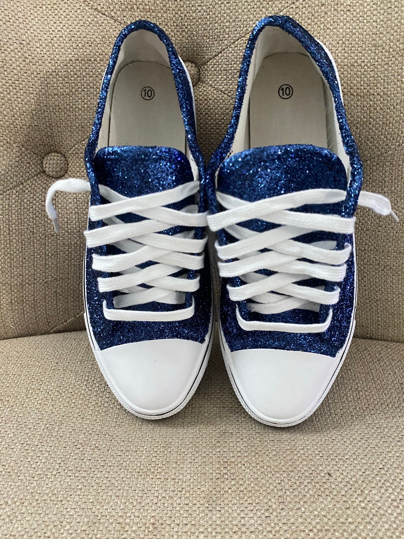 Navy Blue Wedding Sneakers – Glitter It Glam Custom Sneakers